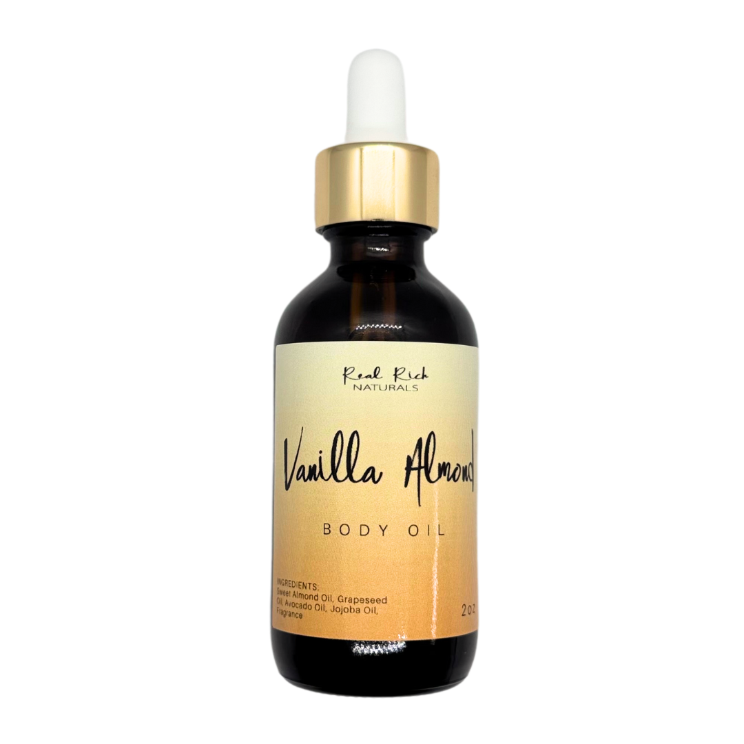 Vanilla Almond Body Oil – Real Rich Naturals